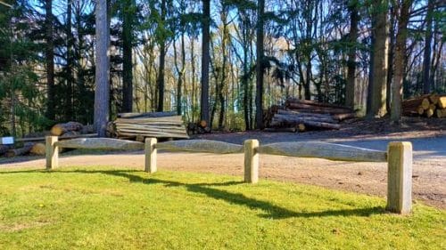 Cleft Knee Rail - Coppice Creations - Sustainable Estate Products