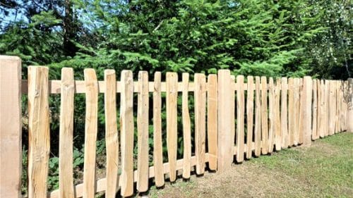 Cleft Pale Fence - Coppice Creations - Sustainable Estate Fencing